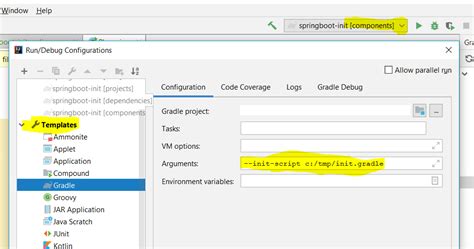 java is it possible to use an init gradle script in intellij idea