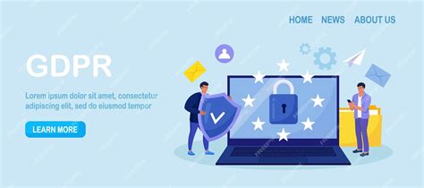 Premium Vector General Privacy Regulation For Protection Of Personal