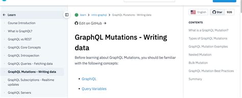 some intro graphql contents in a page are different between languages