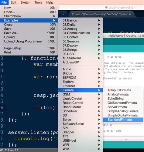 displaying web apis on an arduino lcd using node js