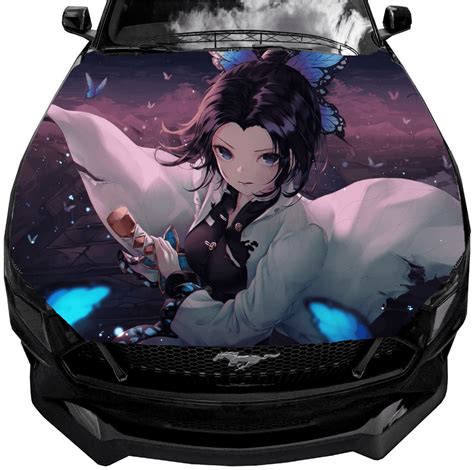 Sexy Anime Girl Itasha Car Hood Wrap Vinyl Decal Favor Graphics