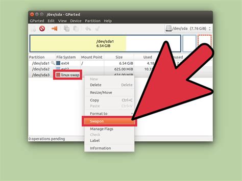 how to attach a swap partition to linux 5 steps with pictures