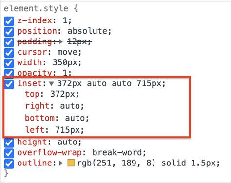 css prevent chrome browser from converting position property to inset