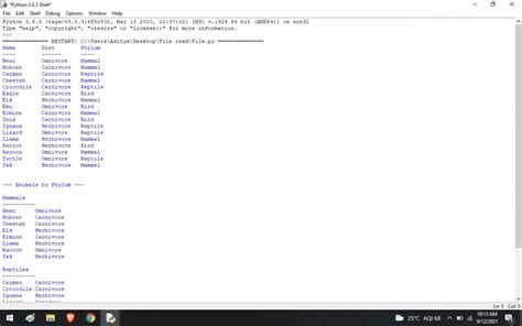 python program to file read using python tkinter kashipara
