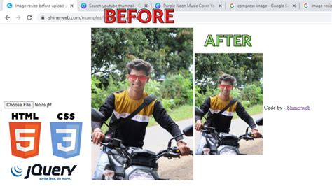 how to resize image before upload in javascript compress image before