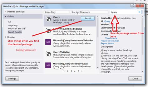 how to install nuget packages in asp net 30720 hot sex picture