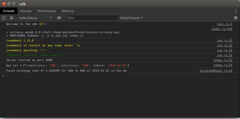 debugging nodejs applications using ndb step by step guide