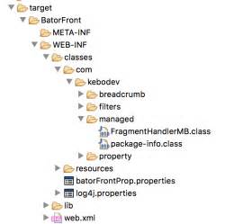 java maven webapp log4j missing property stack overflow
