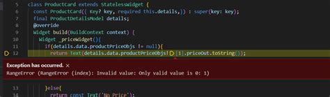 flutter rangeerror rangeerror index invalid value only valid