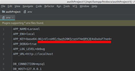 php artisan key generate guru