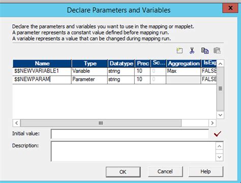 mapping variables and parameters in informatica mapping and session