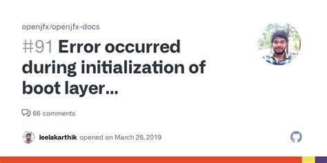 error occurred during initialization of boot layer java lang module