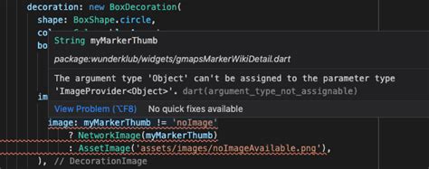 flutter the argument type object can t be assigned to the parameter