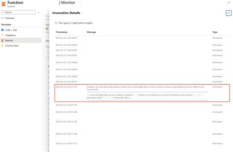 unable to install playwright on an azure function using python stack