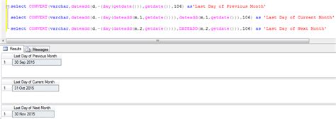 how to find get the last day of previous current and