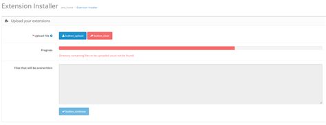 opencart2 x opencart s extension installer error stack overflow