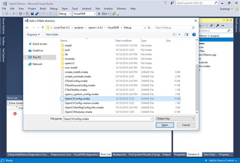 cross compiling opencv 3 for raspberry pi 2 visualgdb