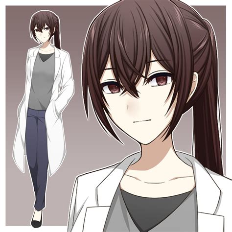 白衣を着た女性【表情差分10種＋シルエット2種】 立ち絵素材販売中【廣瀬ふぶき】 Booth