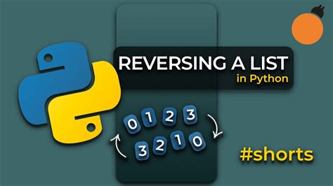 reversing python lists shorts youtube