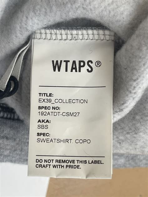 日本代購代標第一品牌【樂淘letao】－wtaps ダブルタップス 19aw Sbs Sweatshirt Copo Bk X Gray 03