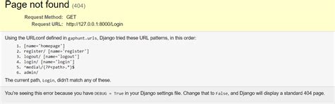 python how can i solve this error the current path logout didn t