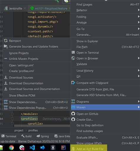 pom xml why add as maven project option is missing in pom