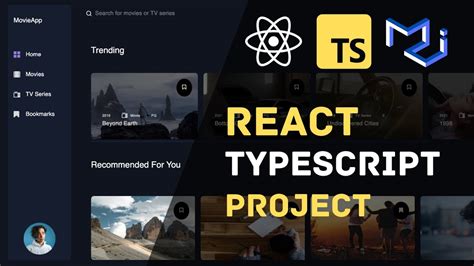 learn react typescript and material ui with one project build a movie