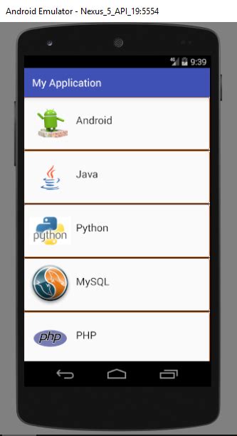 android custom list view w3adda