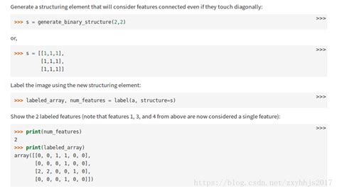 python 之scipy ndimage measurements label csdn博客