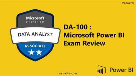 da 100 microsoft power bi exam review saurabha joglekar