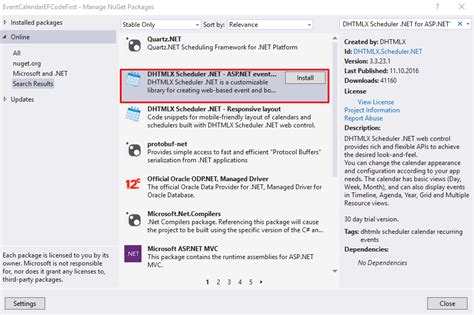 scheduler with entity framework code first scheduler docs