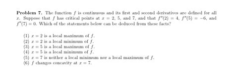 solved the function f is continuous and its first and sec