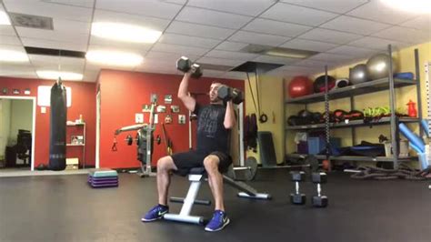 Alternate Seated Palms In Dumbbell Press