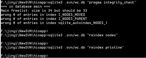 svn sqlite[11] database disk image is malformed solution programmer
