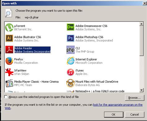 php creating batch file launching phar with alias stack overflow