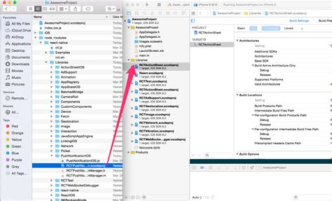 linking libraries · react native
