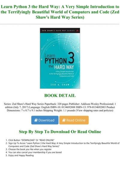 learn python 3 the hard w