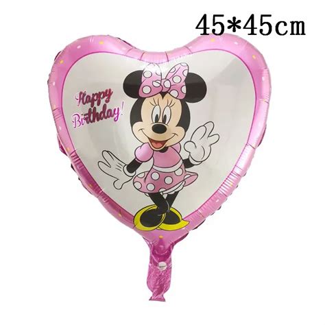 Ballon Decoratif Rose Ballon Géant En Aluminium Modèle Minnie Mickey