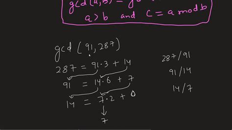 euclidean algorithm basic youtube