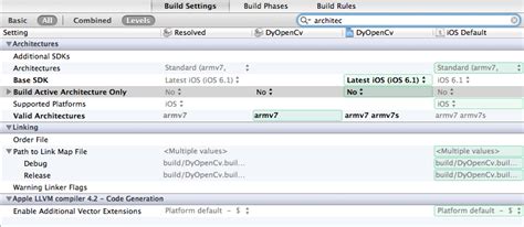 xcode “undefined symbols for architecture armv7” when importing