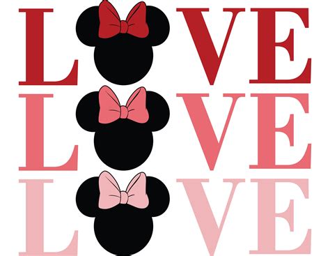 Disney Minnie Valentine Svg Instant Download