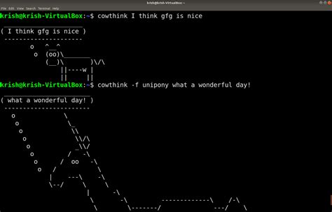 interesting funny commands in linux geeksforgeeks