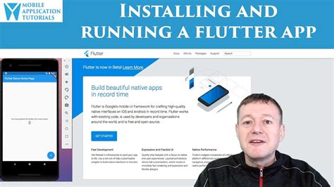 installing and running flutter youtube