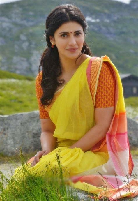 Shruti Haasan Sarees In Katamarayudu Movie Stylish Actresses Most
