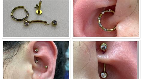 Triple PerforaciÓn Oreja 💉 Tres Piercings A La Vez 💉 Daith Conch And Rook