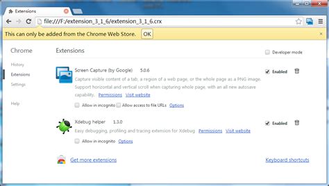 not able to install chrome extension by dnd after v30 stack overflow