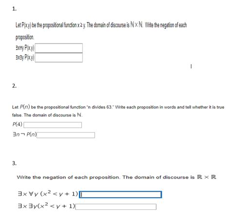solved 1 let p x y be the propositional function x 2 y