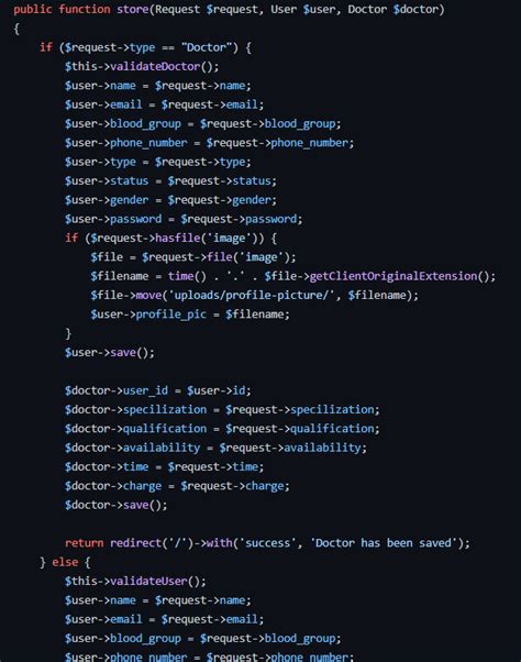 php trying to post to two database tables from one form laravel 8