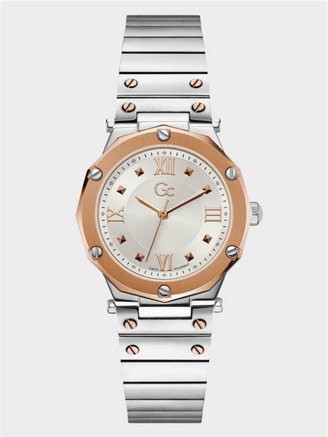 Gc Silver Tone Analog Watch Guess Canada
