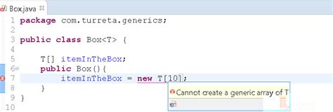 how to create generic array in java create info